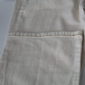 LOFT | Jeans | Loft Original Boot Cream Colored Denim Jeans Nwot 6 ...